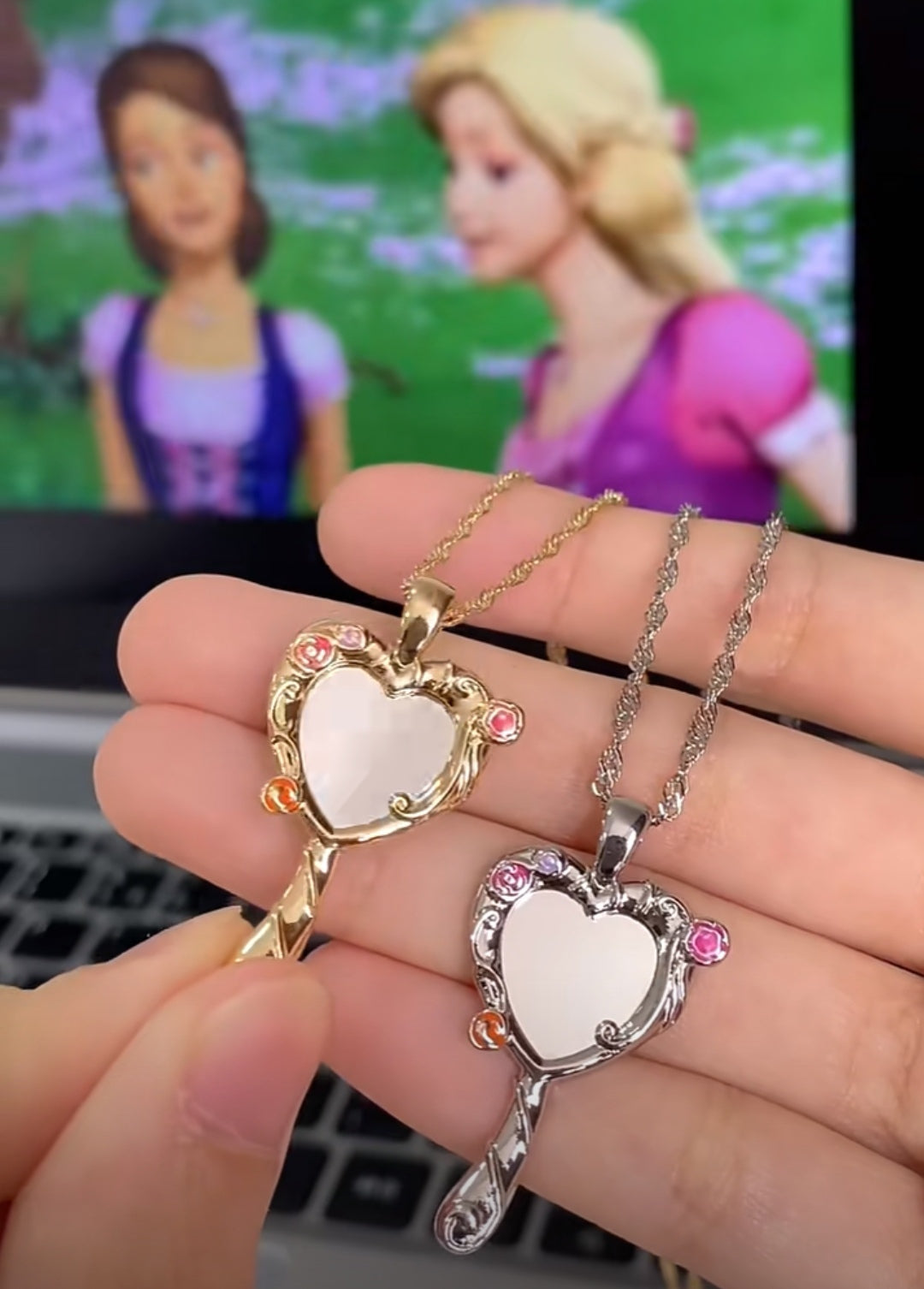 Diamond Castle mirror necklace – BB LittleThing